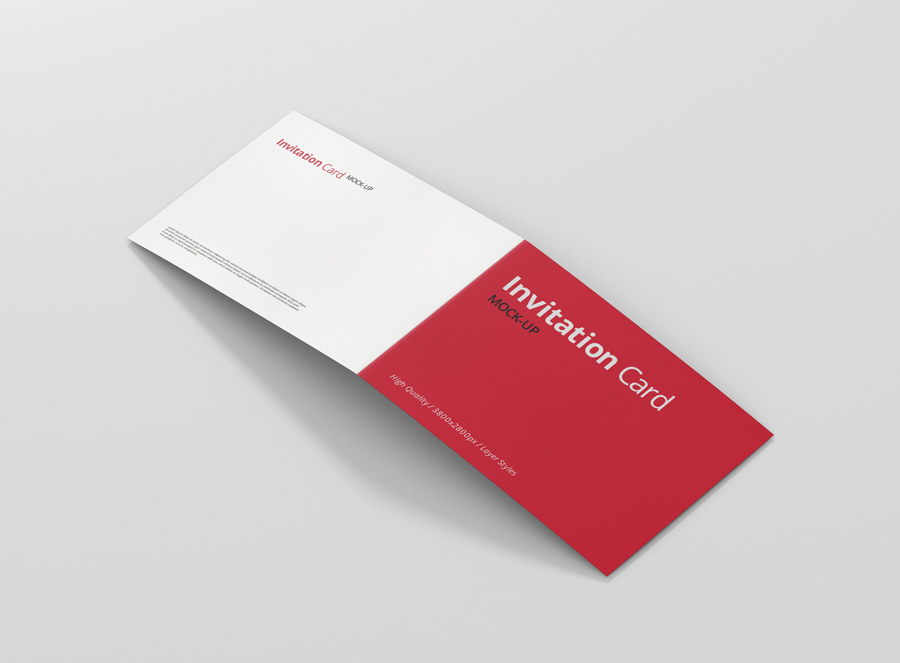 Invitation Card Mock-Up - Premium and Free Mockups for your awesome ...