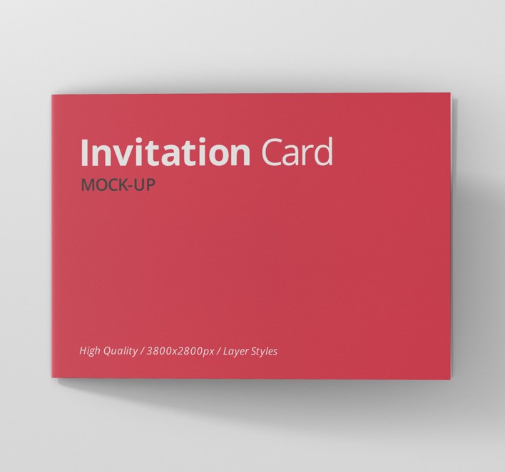 Invitation Card Mock-Up - Premium and Free Mockups for your awesome ...