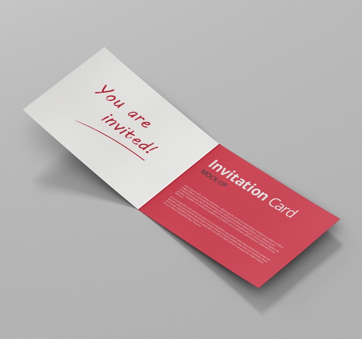 Invitation Card Mock-Up - Premium and Free Mockups for your awesome ...