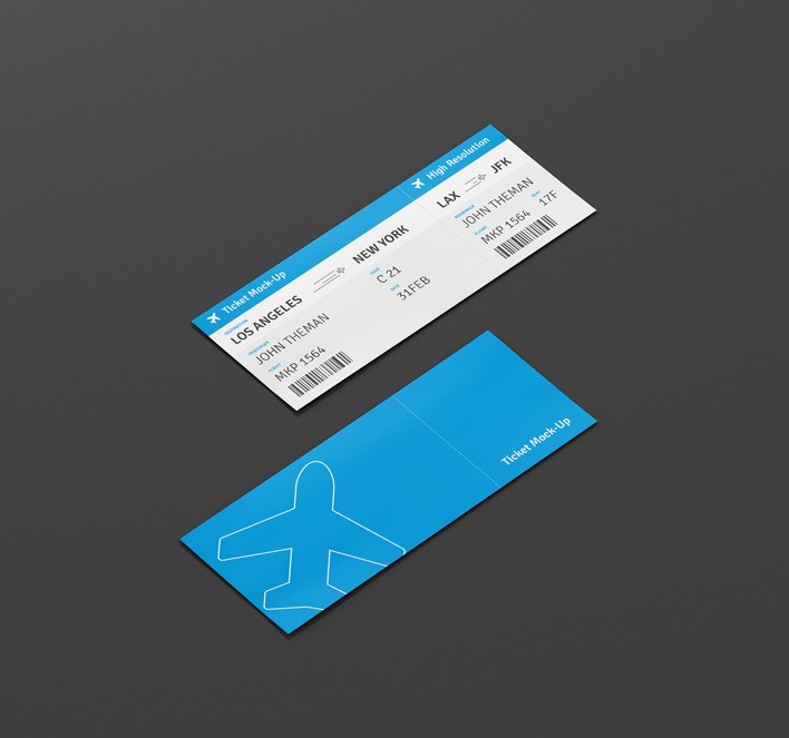 Ticket Mockup - Premium and Free Mockups for your awesome Projects by ...