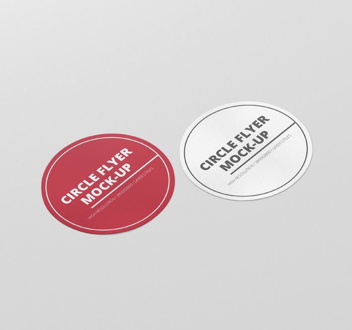 Circle Flyer Mock-Up - Premium and Free Mockups for your awesome ...