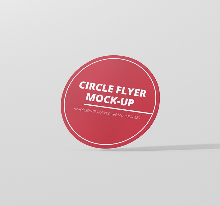 Circle Flyer Mock-Up - Premium and Free Mockups for your awesome ...