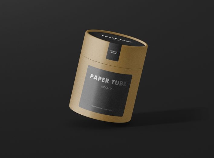 Paper Tube Packaging Mock-Up - Medium - Premium and Free Mockups for ...
