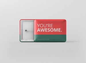 Rectangle Badge Button Mockup - Premium and Free Mockups